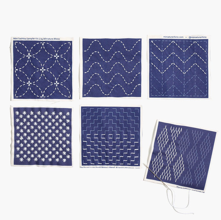 Sashiko Mini Sampler Kit 2 – Miniature Rhino